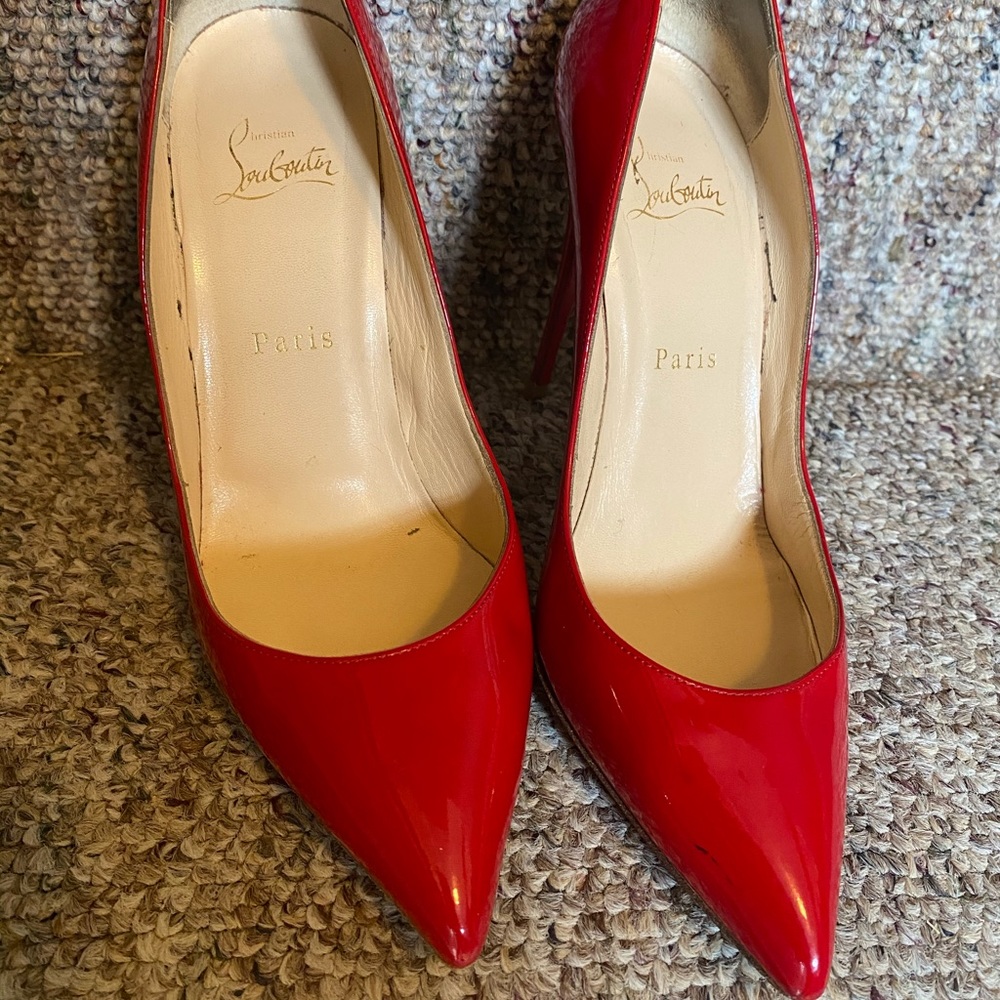 Red Patent Louboutin Pumps - Gem